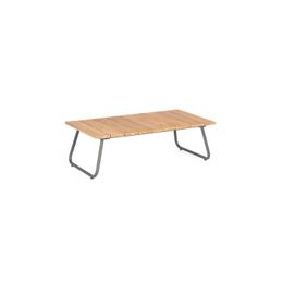 SonnenPartner Gartentisch SonnenPartner Lounge-Tisch Woodland 140x70 cm Aluminium mit Teak