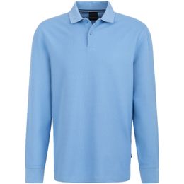 Bugatti Poloshirt, Baumwolle, Flag-Label, für Herren, blau, M
