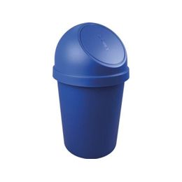Helit Mülleimer Abfallbehälter H700xØ403mm 45l blau Helit mit Einwurfklappe · stoß