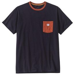 Patagonia - Shop Sticker Pocket Responsibili-Tee - T-Shirt Gr XS blau