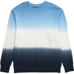 Manguun Sweatshirt, Bio-Baumwolle, Farbverlauf, für Kinder, blau, 158/164