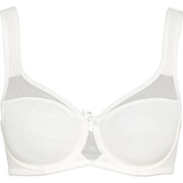 Lascana Nuance Minimizer-BH, Zierschleifchen, Netzeinsätze, für Damen, beige, 80F