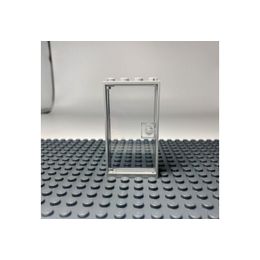 Spielbausteine Lego® Tür 1x4x6 Transparente Tür + grauer Rahmen