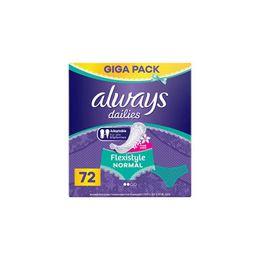 always Slip-Einlage Always Dailies 72 Slipeinlagen Flexistyle Fresh Normal Giga Pack mit d