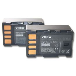 vhbw kompatibel mit JVC GZ-HD-Serie GZ-HD7 Kamera-Akku Li-Ion 1400 mAh (7