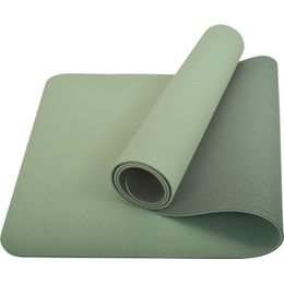 Schildkröt-Fitness Gymnastikmatte BICOLOR YOGA MATTE 4mm (green-Moosg