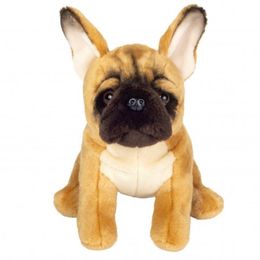 HERMANN TEDDY ORIGINAL Teddy Hermann® Kuscheltier Teddy Hermann Hund Französische Bulldoge 27 cm Kuscheltier braun-beige