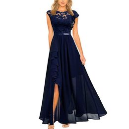 ZWY Abendkleid Damen Partykleid Bankett Kleid Hochzeitskleid Spitzenkleid (1-tlg) Damen Elegant cocktailkleid Sommerkleid Spitzenkleid