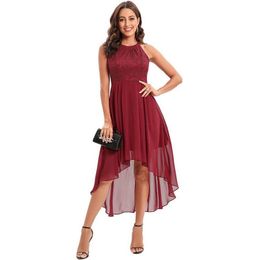 KIKI Sommerkleid Elegantes Damen-Cocktailkleid mit Neckholder und Spitze