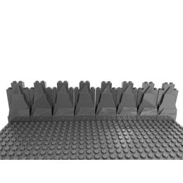 Lego® Spielbausteine Lego® 2x4x6 Felsen Felsplatte Berg Dunkelgrau