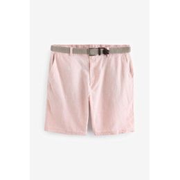 next Shorts Shorts aus Baumwolle und Leinen mit Gürtel (2-tlg)