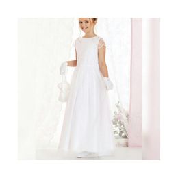 Dalary Partykleid Blumenmädchenkleid Kommunionkleid Dalary DK-310 Weiß