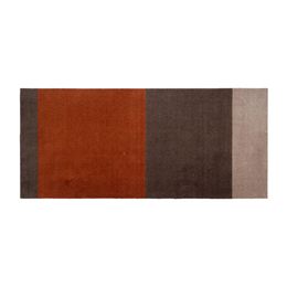 Tica Copenhagen - Stripes Horizontal Läufer, 90 x 200 cm, sand / braun / terracotta