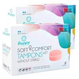 «WET» Soft Beppy Wet Comfort Tampons ohne Faden (16 Stück)