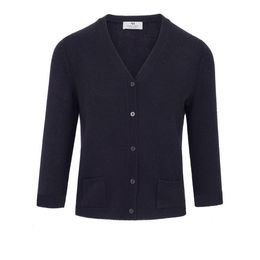 Strickjacke aus 100% Premium-Kaschmir Peter Hahn Cashmere blau