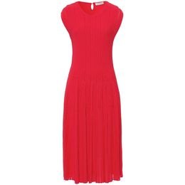Kleid Rundhals-Ausschnitt Uta Raasch rot