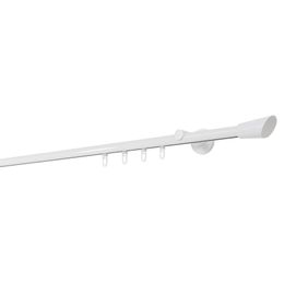 ONDECO 20mm,1-läufig,Profil,Wandträger 6,5cm,Endstück rag Farbe: Weiß, Größe: 150cm