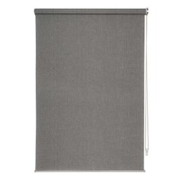 ONDECO Rollo Wand-Deckenmontage Design Cool Sichtschutz Seitenzugrollo Sonnenschutz Farbe: Grau, Größe: 160x160 cm