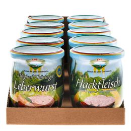 Thüringer Hausmacher Wurstkonserve verschiedene Sorten, 300 g, 10er Pack