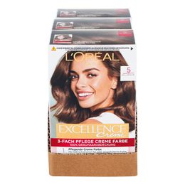 L'Oréal L'Oreal Excellence hellbraun, 3er Pack