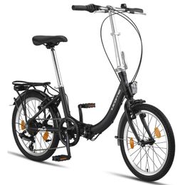 Licorne Bike Fold Premium Klapprad Stil:V-Bremse;Farbe:Schwarz/Anthrazit