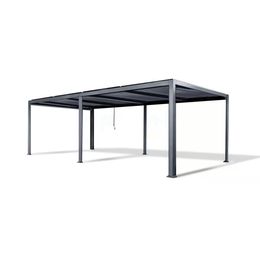 MwH Creador Kiosko XXL Pavillon Aluminium Matt grey 720x350 cm