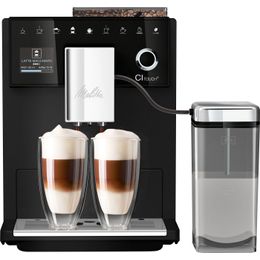 Melitta Kaffeevollautomat CI Touch® F630-112, frosted black, 2-Kammern-Bohnenbehälter, One Touch Bedienung, schwarz