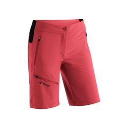 Maier Sports Bermudas Latit Short Vario kurze Damen Wanderhose, moderne Outdoor-Bermuda, Trekkinghose, rot