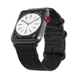 Evetane Bracelet Apple Watch - Nylon 42/44/45/49 mm - Black