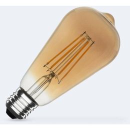 LEDKIA LED-Glühbirne Filament E27 6W 720 lm ST64 Gold Warmes Weiß 2700K 360º