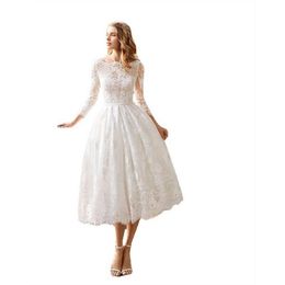 RUZU UG Abendkleid Damen Hochzeitskleid Spitzenkleid Bankettkleid (1-tlg)