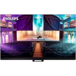 G (A bis G) Philips OLED-Fernseher "77OLED908/12" Fernseher schwarz LED Fernseher