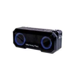 MonkeyTEC Bluetooth-Lautsprecher 360°-Sound USB-C AUX IPX7 Wasserdicht Powerbank Bluetooth-Lautsprecher (Wasserdicht
