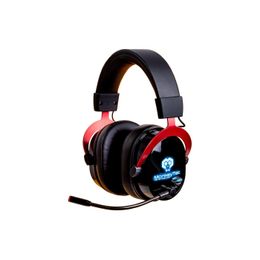 MonkeyTEC Wireless Gaming-Headset klappbares Mikrofon LED-Leuchte Konsole & PC Gaming-Headset (Wireless Gaming-Headset