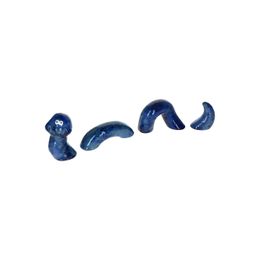 MamboCat Dekofigur Paul Deko-Wurm M blau Länge 38cm Garten-Figur Outdoor Beet