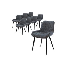 ML-Design Stuhl Esszimmerstühle Set mit Rücken und Armlehnen Polster Küchenstühle