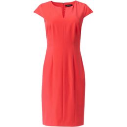 comma, Etuikleid, Split-Neck, Reißverschluss, für Damen, pink, 38