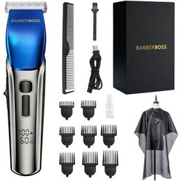 BARBERBOSS Haarschneider, Elektrischer Bartschneider und Rasierer zum Trimmen Stylen Rasieren