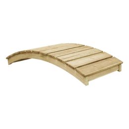 DOTMALL Zierbrücke Gartenbrücke 170 x 74 cm Kiefernholz Imprägniert