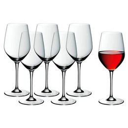 WMF Weinglas easy Plus, Kristallglas, Set 6-teilig, 450ml, spülmaschinenfest, tr...