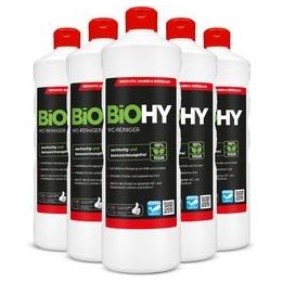 BiOHY WC-Reiniger, Toilettenreiniger, Kloreiniger, WC Erfrischer 6er Pack (6 x 1 Liter Flasche)