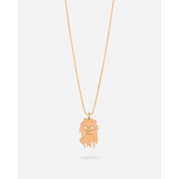 MALAIKARAISS Malaika Raiss Kette mit Anhänger Chewbacca Halskette Damen Gold mit Star Wars Anhänger 45 cm