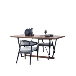 JVmoebel Esstisch Esszimmertisch Holztisch Esstisch Tisch Esszimmer Braun Holz 180 cm (1-St.