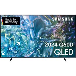 E (A bis G) Samsung QLED-Fernseher "GQ85Q60DAU" Fernseher grau (titangrau) LED Fernseher