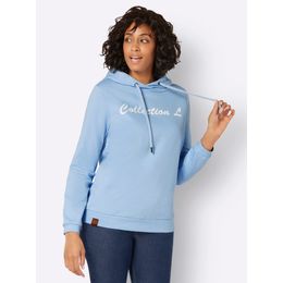 Kapuzensweatshirt Casual Looks Gr. 54, blau (eisblau) Damen Sweatshirts