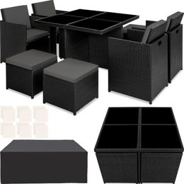 TecTake Sitzgruppe Manhattan, (Set, 9-tlg)