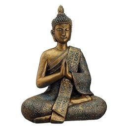 HAC24 Buddhafigur Sitzender Buddha Deko Figur Buddha Haus Garten Terrasse Budda ...