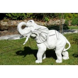 JVmoebel Skulptur Garten Dekoration Elefant Terrasse Stein Figuren Figur Deko St...