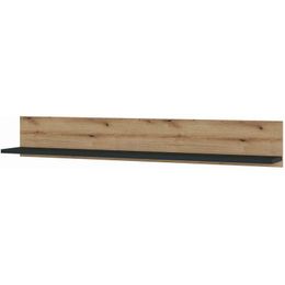 Die Möbelfundgrube - Wandboard Coast Evoke Eiche - grau 160 cm - corte