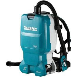 Makita Akku-Rucksackstaubsauger DVC665ZU, 90 W, mit Beutel, ohne Akku und Ladege...